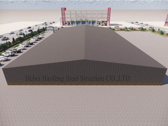 Custom Steel structure storage warehouse large span building industrial ...