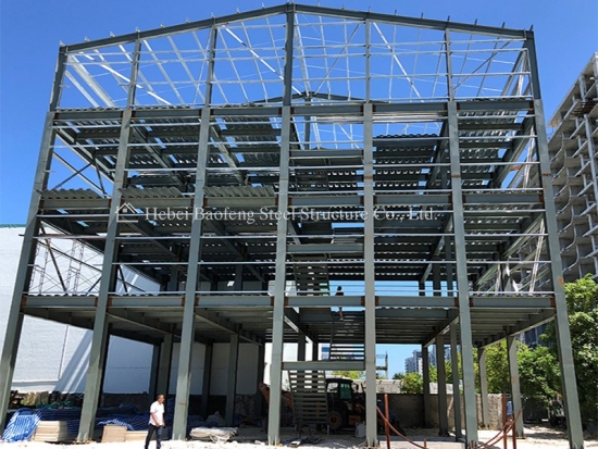 Custom High rise steel structure prefabricated warehouse 4 storey steel ...